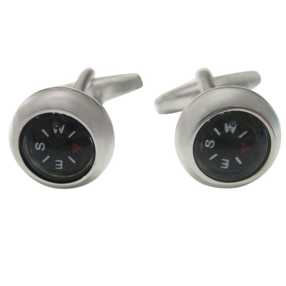 Kiola Designs | Accessories | Rounded Compass Cufflinks | Poshmark